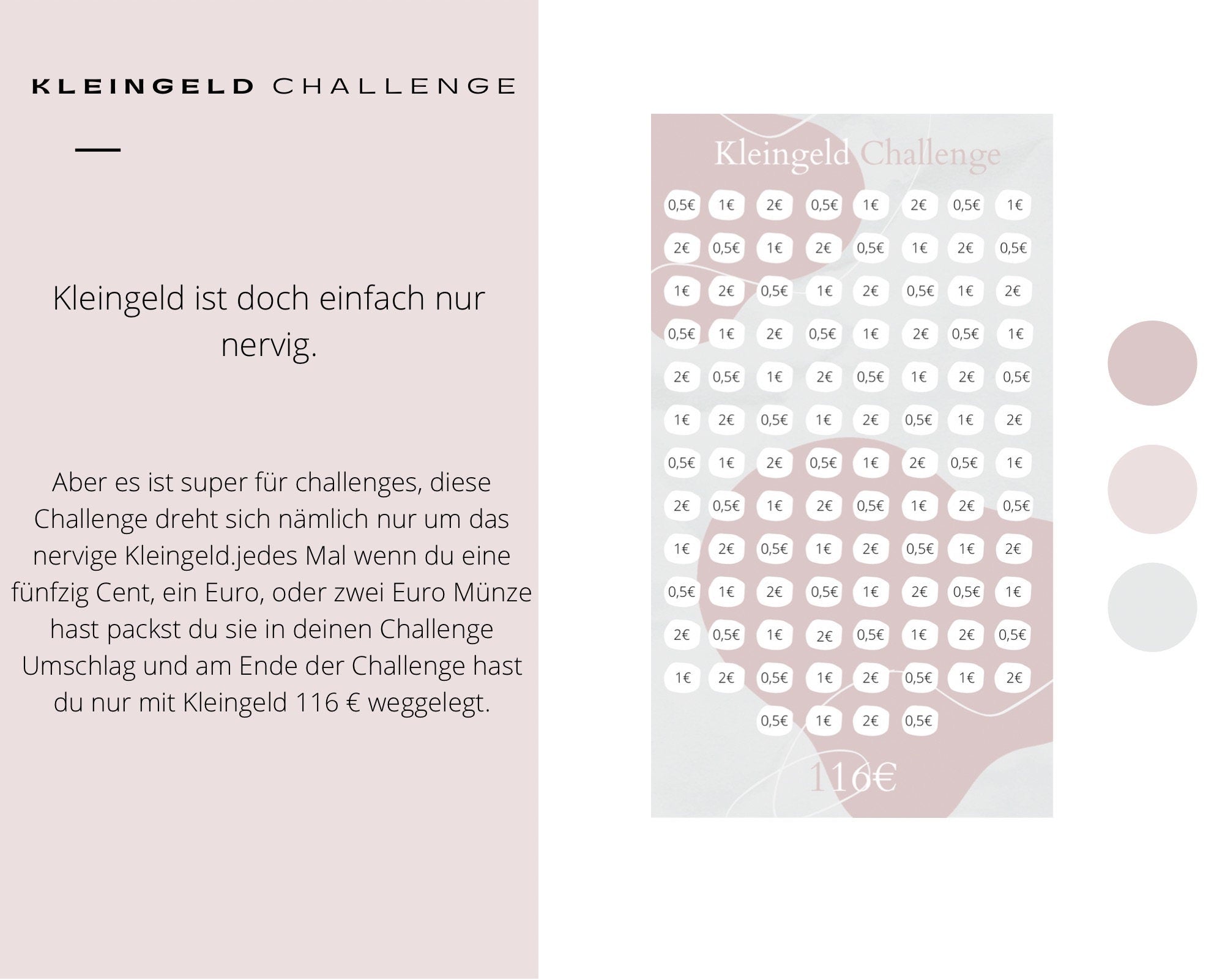 Kleingeld Challenge / Sparchallenge – Budgetit – BudgetitDE